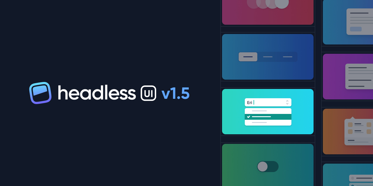 Headless UI v1.5: 拥有组合框的版本 - Tailwind CSS 中文文档